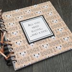 Dog memory book gift, 8" x 8" scrapbook in gift box - Keep It In A Frame